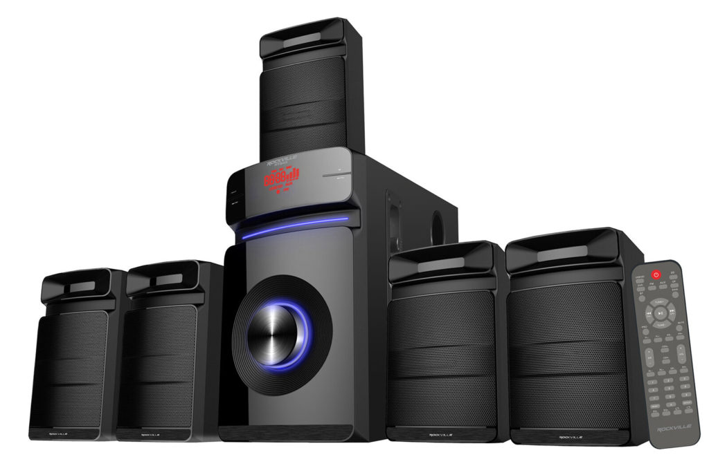 Rockville HTS45 800w 5.1 Channel Bluetooth Home Theater Audio System ...